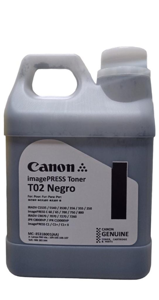 TONER ORIGINAL T02 (Recarga) 400grms